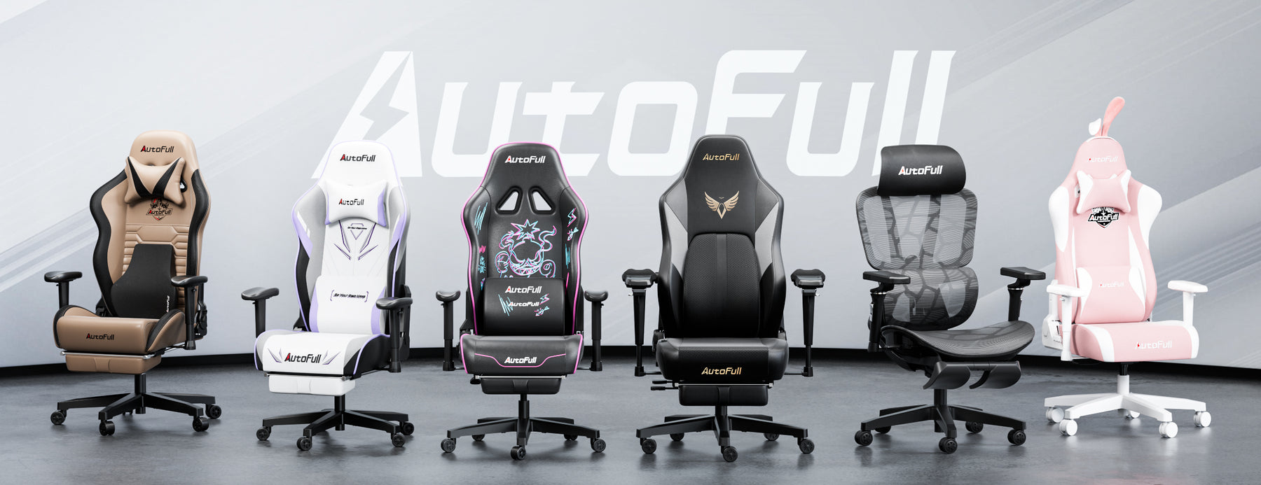 AutoFull C Series - Comfortable Gaming Chair with Footrest | AutoFull